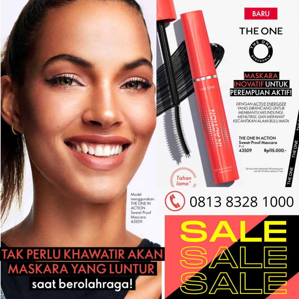 The ONE In Action Sweat-Proof Mascara Oriflame - Tahan Air dan Keringat